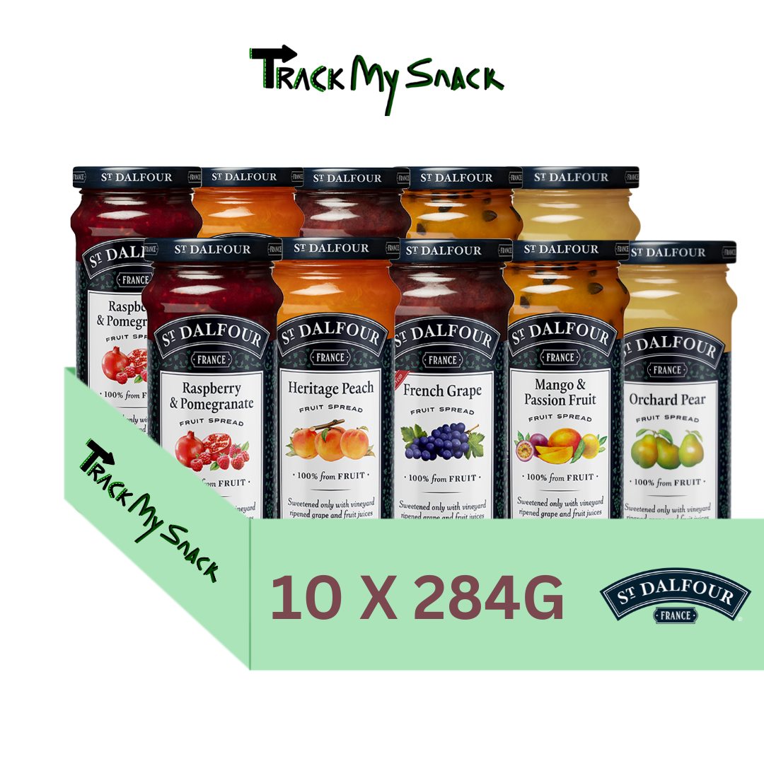 St Dalfour Mix Pack Of Fruit Spread 284g Pack Of 10 Premium Jam Spread